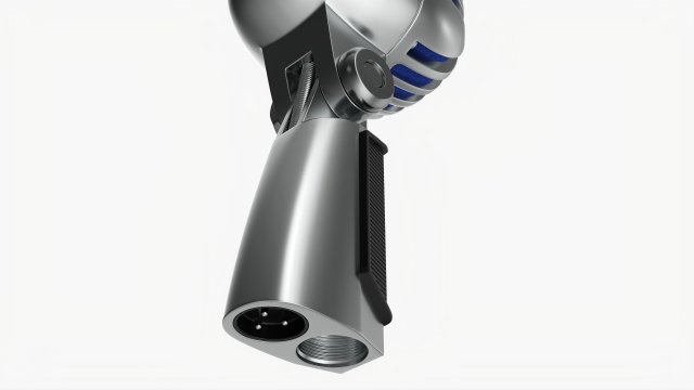 Cardioid Microphone 01 3D Model in Audio 3DExport