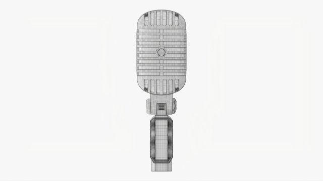 Cardioid Microphone 01 3D Model in Audio 3DExport