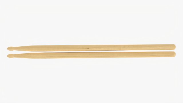 Drumsticks 3D Model in Percussion 3DExport