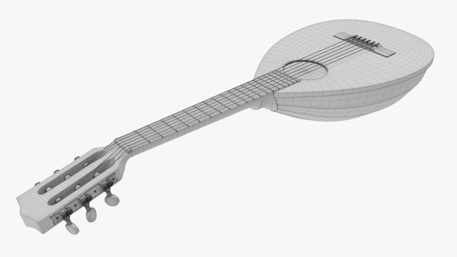 Lute String Instrument 3D Models in Guitar 3DExport