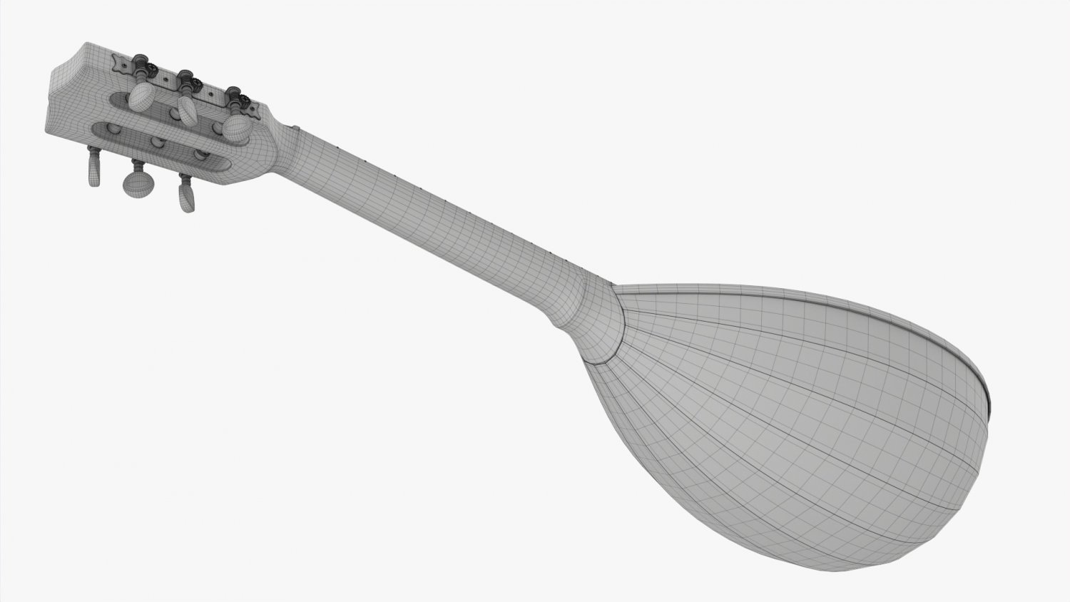 Lute String Instrument 3D Models in Guitar 3DExport