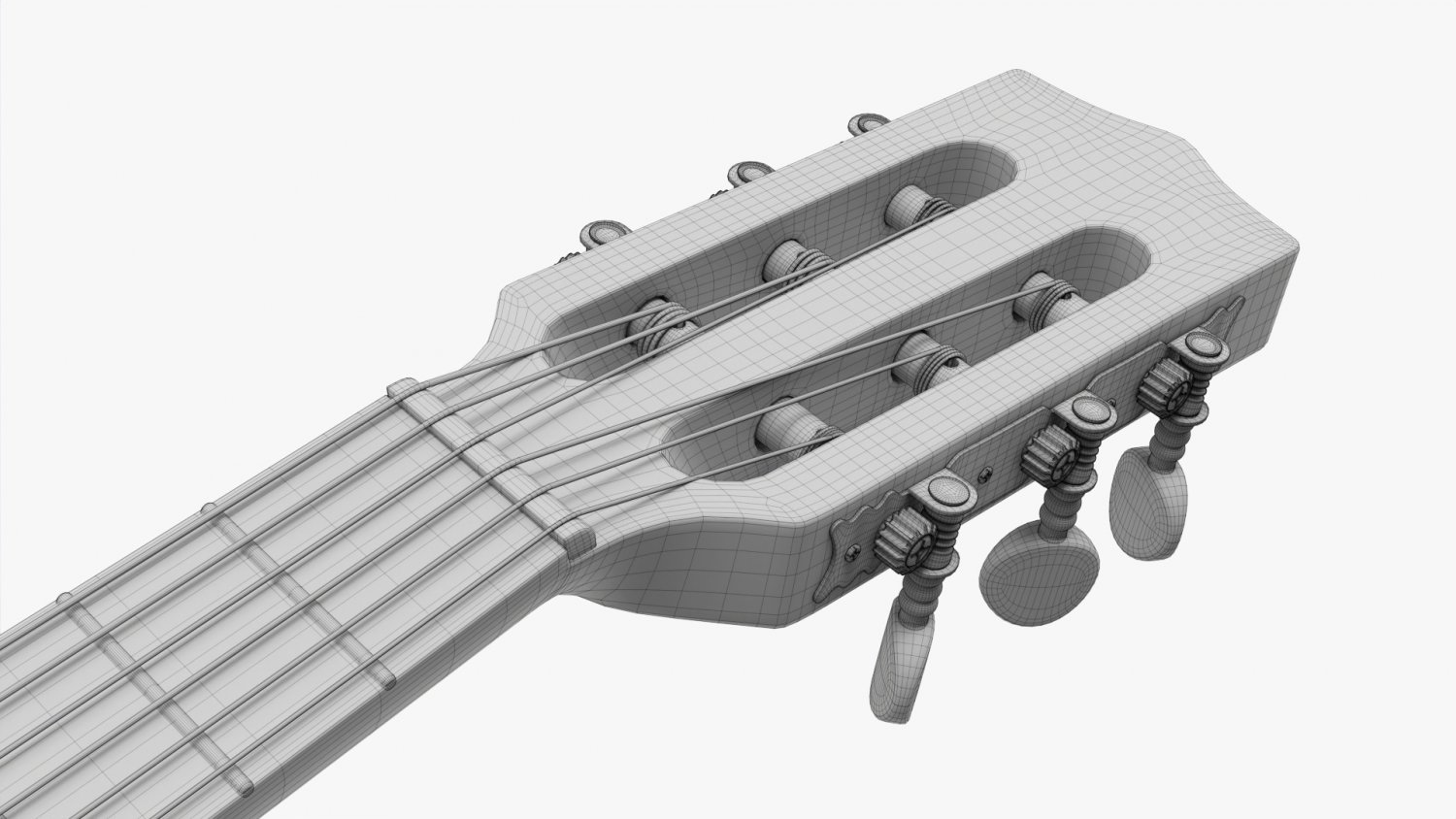 Lute String Instrument 3D Models in Guitar 3DExport