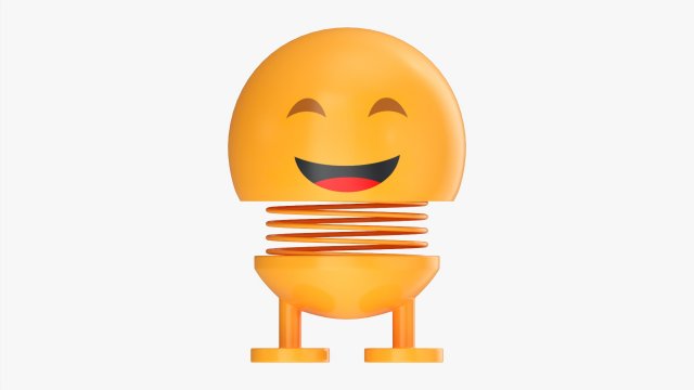 Car Spring Toy Figure 01 Smile Happy 3D Model in Toys 3DExport