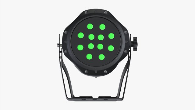 Led Outdoor Spotlight 3D Model in Studio and Stage 3DExport