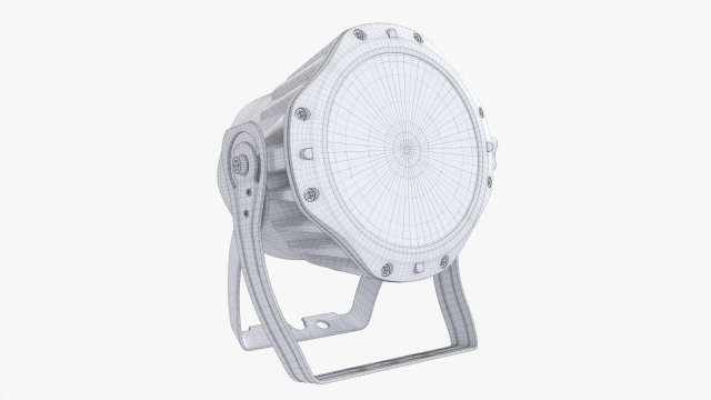 Led Outdoor Spotlight 3D Model in Studio and Stage 3DExport