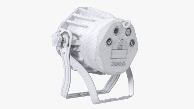 Led Outdoor Spotlight 3D Model in Studio and Stage 3DExport