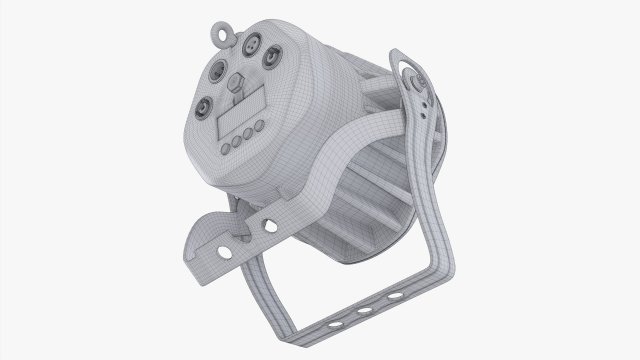 Led Outdoor Spotlight 3D Model in Studio and Stage 3DExport