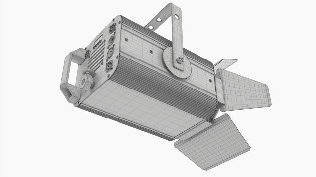 Led Theatre Spotlight 3D Model in Studio and Stage 3DExport