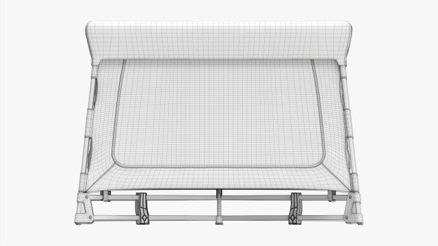 Portable Travel Cot 3D Model in Bedroom 3DExport
