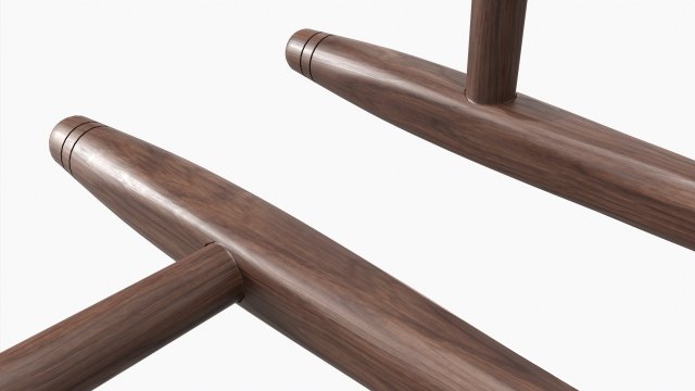 Tonfa Okinawa Wood 3D Model in Melee 3DExport
