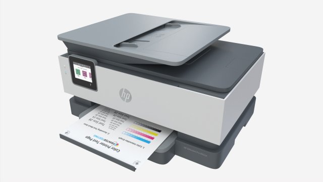 HP OfficeJet Pro 8035e All-in-One Printer 3D Model in Computer 3DExport