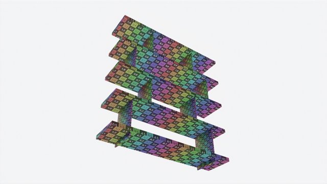 Etagere Baker Array 3D Model in Shelving 3DExport