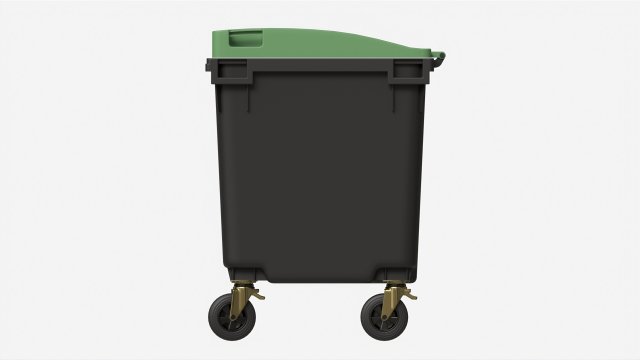 Mobile Waste Container 1100 L 3D Model in Shipping Containers 3DExport
