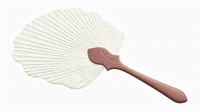 Japanese Hand Fan Uchiwa 03 免费 3D 模型 in 服装 3DExport