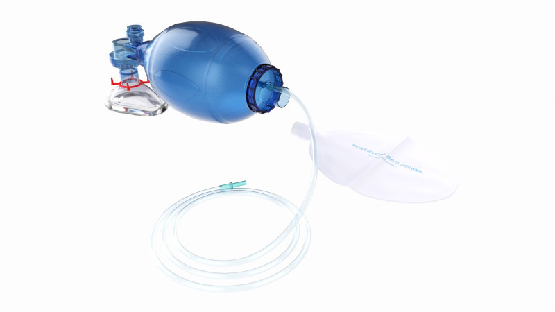Ambu bag valve resuscitation mask 3D Model in Tıbbi Malzemeler 3DExport