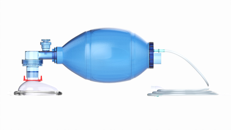 Ambu bag valve resuscitation mask 3D Model in Tıbbi Malzemeler 3DExport
