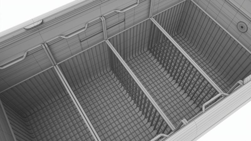 Ice cream freezer with curved glass doors 3D Model in Tools 3DExport