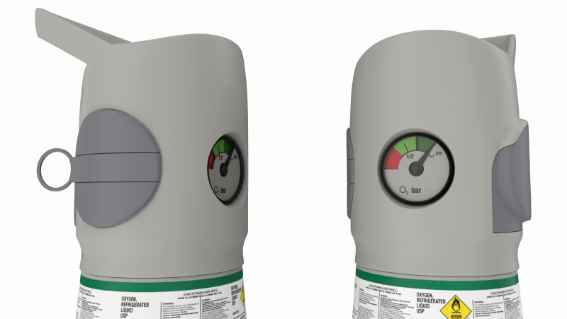 Medical oxygen cylinder 3D Model in Medical Equipment 3DExport