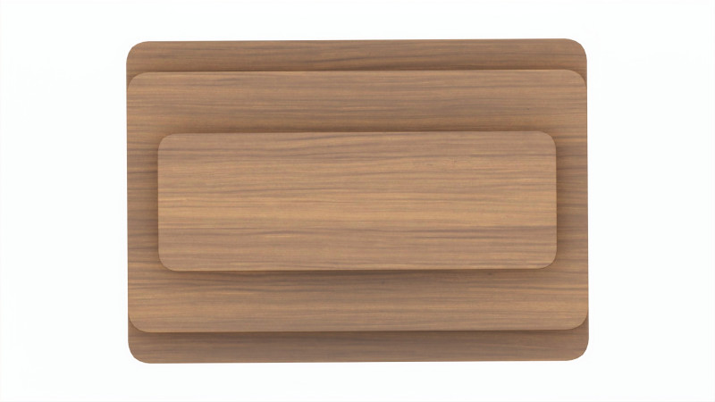 Three Tier Rectangle Table 3D Model in Other 3DExport