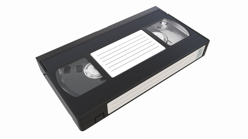 Video VHS cassette with cover 3D Model in Video 3DExport