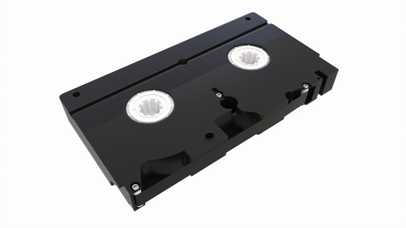 Video VHS cassette with cover 3D Model in Video 3DExport