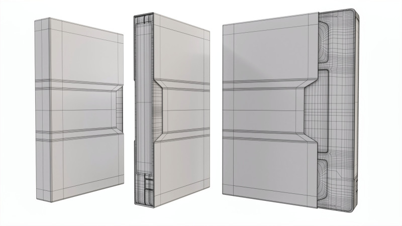 Video VHS cassette with cover 3D Model in Video 3DExport