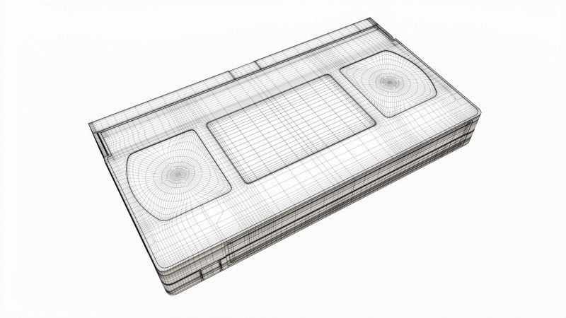 Video VHS cassette with cover 3D Model in Video 3DExport