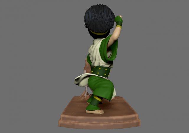 toph the earth bender 3D Print Model in Woman 3DExport