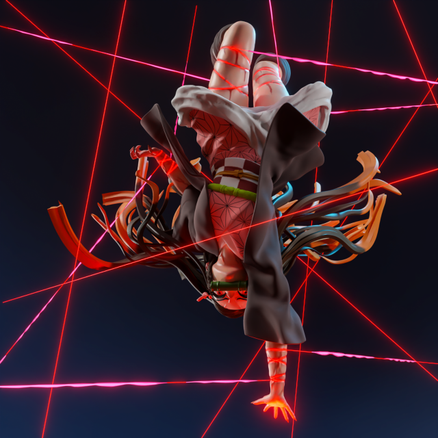 nezuko 3D Print Model in Woman 3DExport