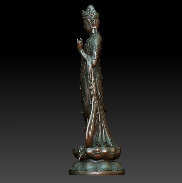 hd scan buddha 01 statue - printable 3D Print Model in Figurines 3DExport