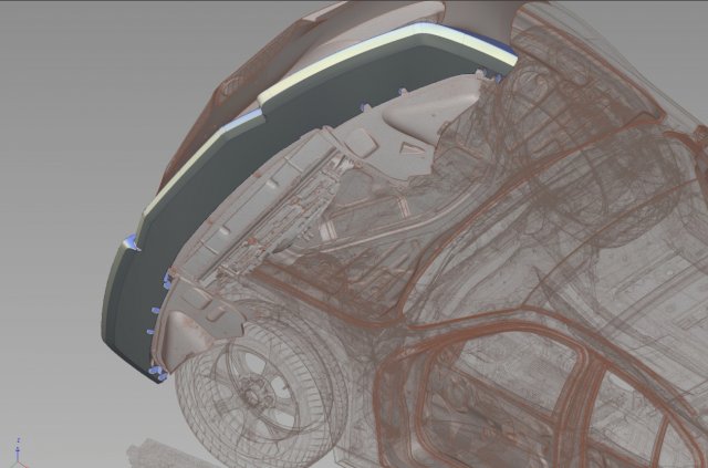 F30 front lip 3D Model in Parts of auto 3DExport