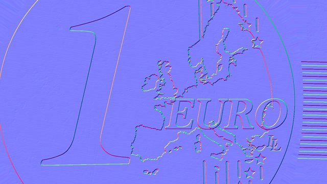 realistic 1 euro - low poly 3D Model in Other 3DExport