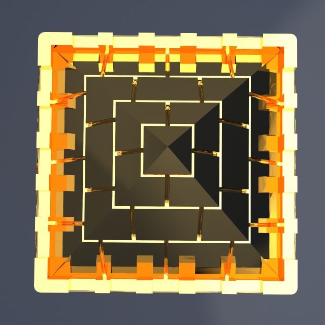 Egyptian Pyramids Big Ring file STL 3D Model in Jewellery 3DExport