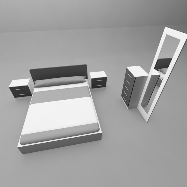 bedroom 3D Model in Bedroom 3DExport