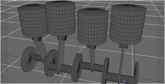 piston car with animation Free 3D Model in Parts of auto 3DExport