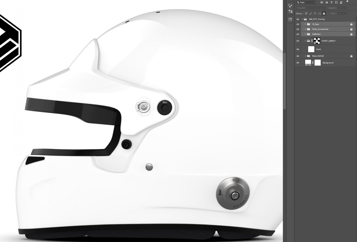 Bell GT5 Touring PSD 2D template CG Textures in Other 3DExport