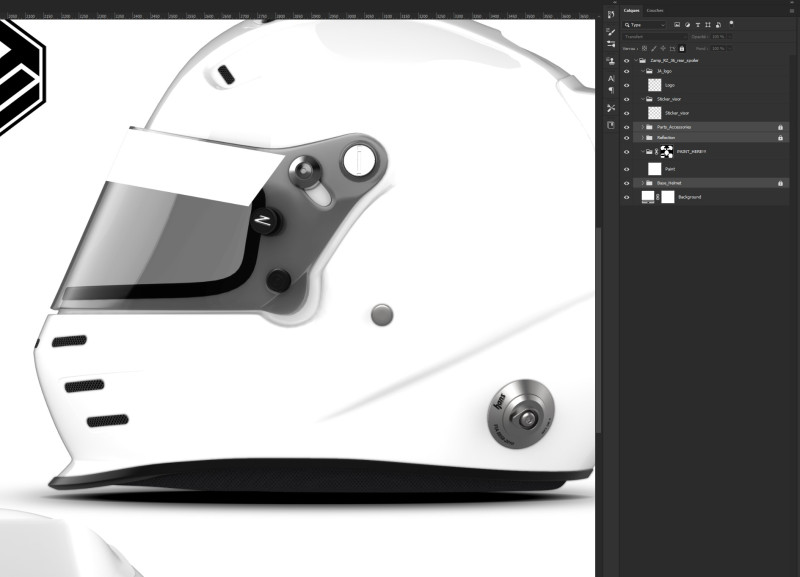 Zamp RZ 36 rear spoiler 2D PSD template CG Textures in Other 3DExport