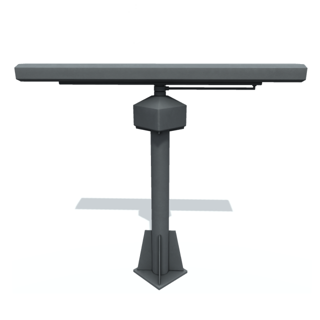 Fictional Ship radar 3 3D Model in Parts 3DExport