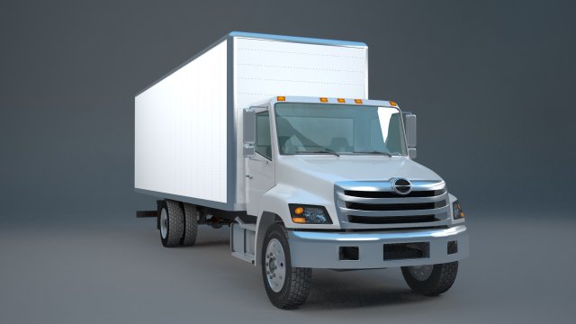 hino 338 conventional 2014-2018 hi-detailed 3D Model in Truck 3DExport