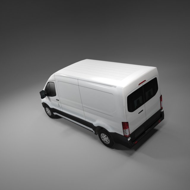 american design panel van low polygon model 3D Model in Truck 3DExport