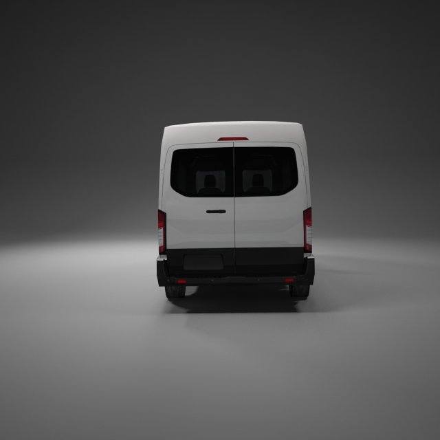 american design panel van low polygon model 3D Model in Truck 3DExport