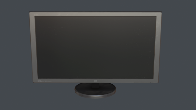 4k texture 3d model lcd monitor 3D Model in Computer 3DExport