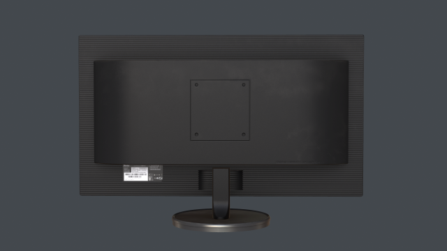4k texture 3d model lcd monitor 3D Model in Computer 3DExport