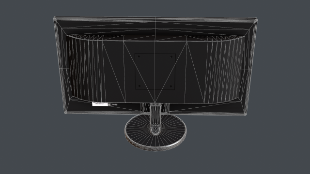 4k texture 3d model lcd monitor 3D Model in Computer 3DExport