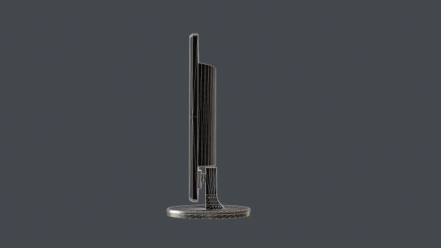 4k texture 3d model lcd monitor 3D Model in Computer 3DExport