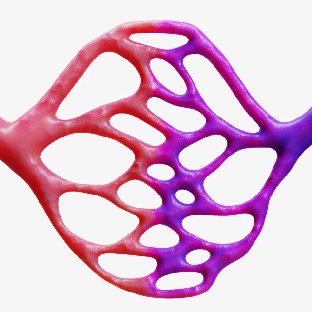 Blood Vessels 3D Model in Anatomy 3DExport