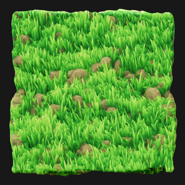 Stylized Grass Seamless Texture CG Textures in Soil 3DExport