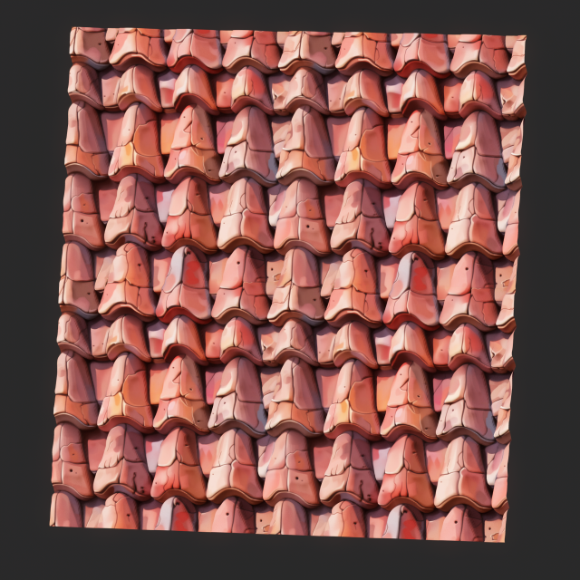 Stylized Roof Seamless Texture CG Textures in Roofing 3DExport