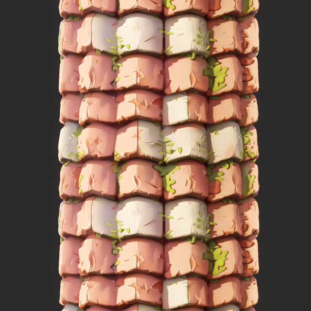 Stylized Roof Seamless Texture Tekstur CG in Atap 3DExport