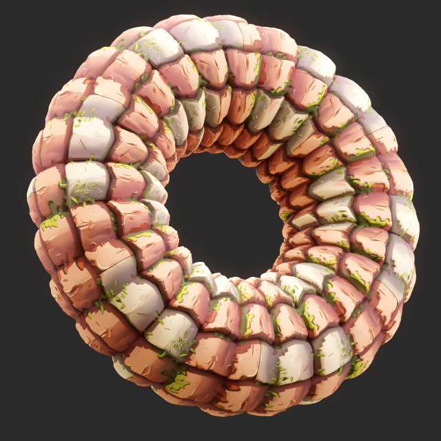 Stylized Roof Seamless Texture Tekstur CG in Atap 3DExport